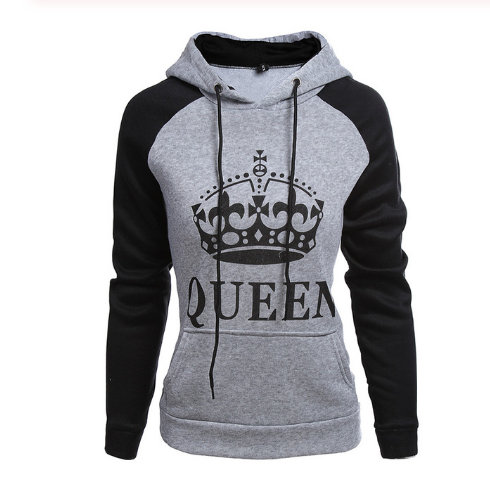 Printed Hooded Couple Sweatshirt – Online Trend Bazaar